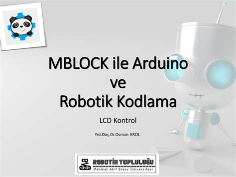 MBLOCK Ile Arduino Ve Robotik Kodlama Ppt Indir