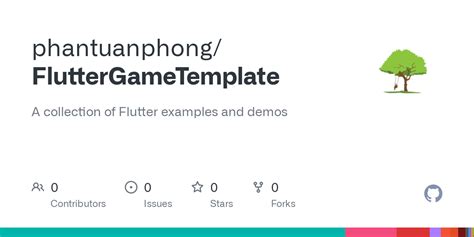 GitHub Phantuanphong FlutterGameTemplate A Collection Of Flutter Examples And Demos