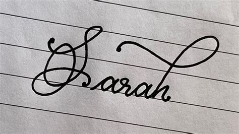 Mastering Cursive Writing Sarah In Elegant Script Cursive