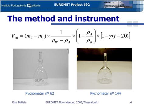 Ppt Volume Calibration Of A 100 Ml Gay Lussac Pycnometer Powerpoint
