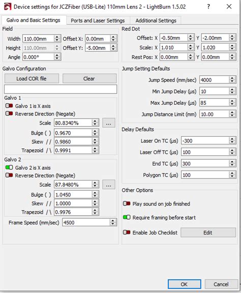 Galvo Rotary Axis Split Size Aliasing Misaligned Lightburn Software Questions Lightburn