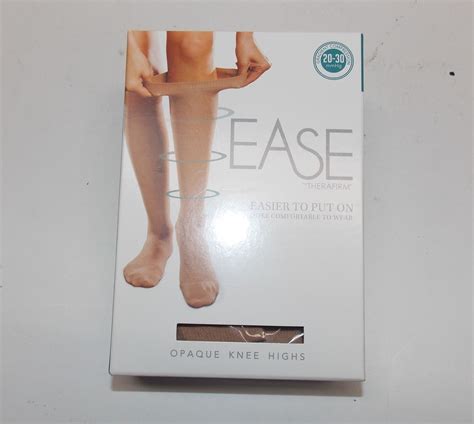Therafirm Ease Opaque Knee Highs Medium Natural Short 15 20 Mmhg Ebay