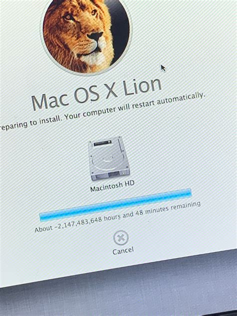 mac os x lion not installing apple community