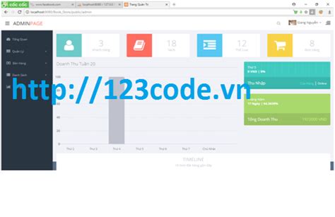 tải source code website bán sách online php laravel có báo cáo