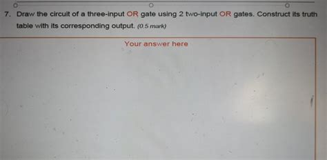 Solved Draw The Circuit Of A Four Input XOR Gate Using Chegg