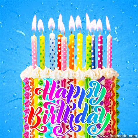 Vibrant Rainbow Happy Birthday Animated S Download On