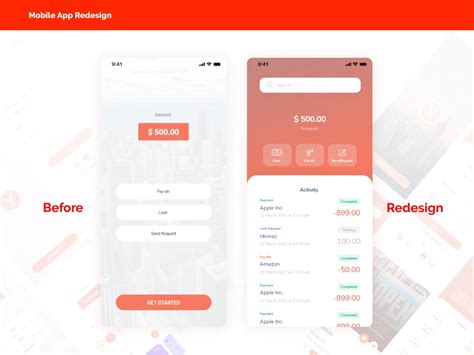 App Redesign With Visually Stunning UI UX Design Upwork