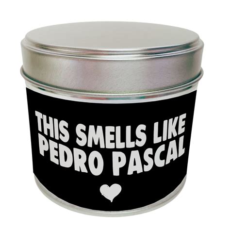 Pedro Pascal Tin Candle Cheeky Chops Cards And Wanky Candles