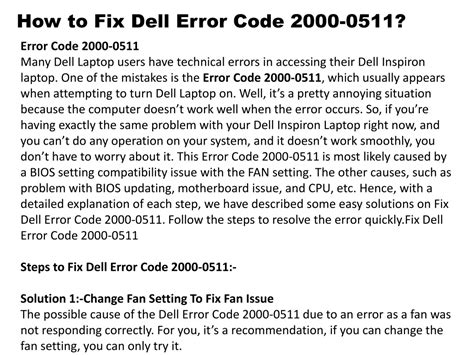 Ppt Error Code 2000 0511 Powerpoint Presentation Free Download Id10212279
