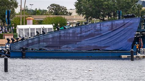New Luminous Barges Arrive At Epcot With Subtle Reflection Of Earth Pattern