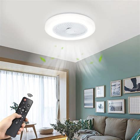 Buy DADUL Low Profile Ceiling Fan With Lights Flush Enclosed Ceiling Fan With Remote