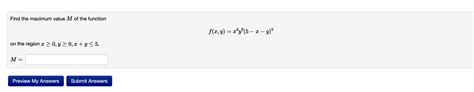 Solved Find The Maximum Value M ﻿of The