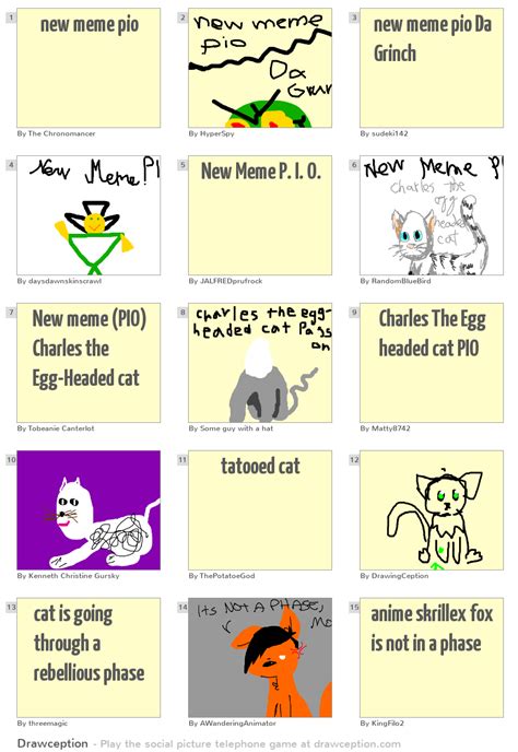 New Meme Pio Drawception