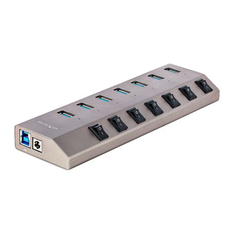 7 Port Self Powered Usb C Hub Met Individuele Onoff