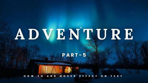 How To Add Hover Effect On Text Using Html And Css Coding Youtube