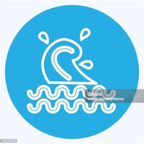 아이콘 웨이브 하와이 기호와 관련이 있습니다 파란 눈 스타일 심플한 디자인 편집 가능 벡터 0명에 대한 스톡 벡터 아트 및 기타 이미지 Istock