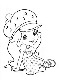 رسومات تلوين ستروبيري شورت كيك
