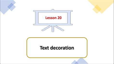 Lesson 20 In Css3 Text Decoration Youtube