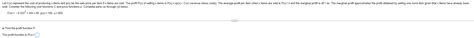 solved sold consider the following cost functions c and