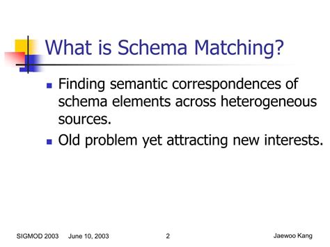 Ppt On Schema Matching With Opaque Column Names And Data Values