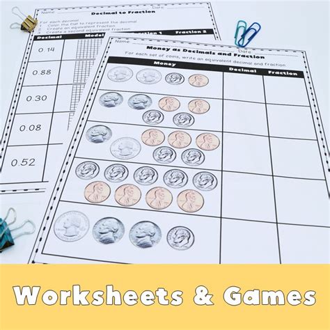 Comparing Fractions And Decimals Lessons