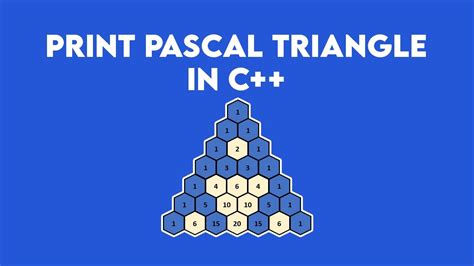 C++ Program to Print Pascal Triangle - YouTube