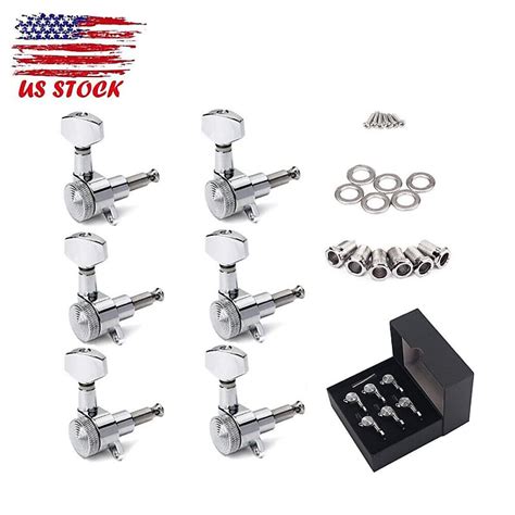 6r Guitar String Inline Tuning Pegs Locking Tuners Keys Reverb