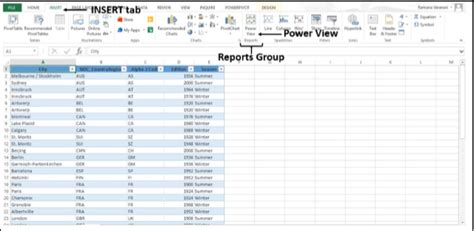 Advanced Excel Power View