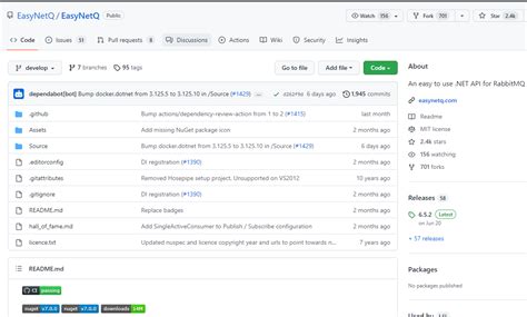 Easynetq 用于使用 Rabbitmq 的 Net Api开源的工具库 码坊