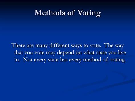 PPT Voting And You PowerPoint Presentation Free Download ID