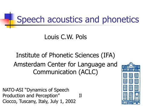 Ppt Speech Acoustics And Phonetics Powerpoint Presentation Free Download Id 142109