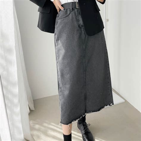 디유디 천장돌파 자체제작 S XXXL 페이퍼 뒷밴딩 롱스커트 color 위시버킷
