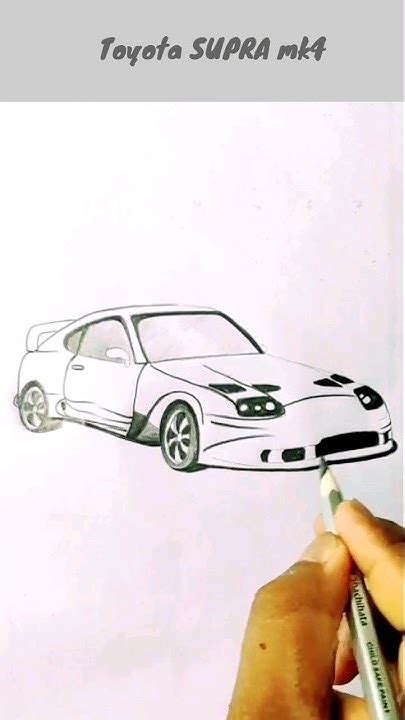Toyota Supra Mk4 Drawing Ll How To Draw Toyota Supra Mk4 Shorts