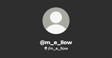 M E Llow Find M E Llow Onlyfans Linktree