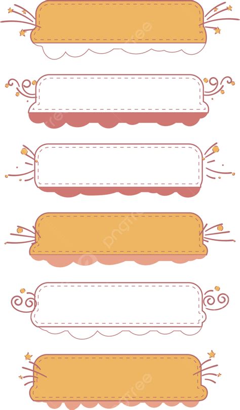 만화 요소 장식 테두리 손으로 그린 라인 제목 상자 제목 표시 줄 Png 면제 소재 벡터 테두리 Png 일러스트 및 벡터 에 대한 무료 다운로드 Pngtree