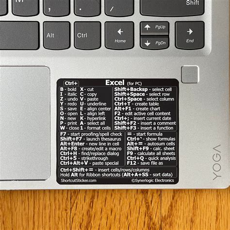excel for windows pc cheat sheet reference guide shortcut etsy in