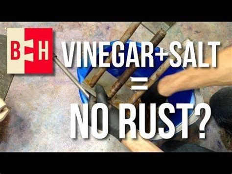 Removing Rust With Vinegar And Salt How To Remove Rust Rust How To Clean Rust