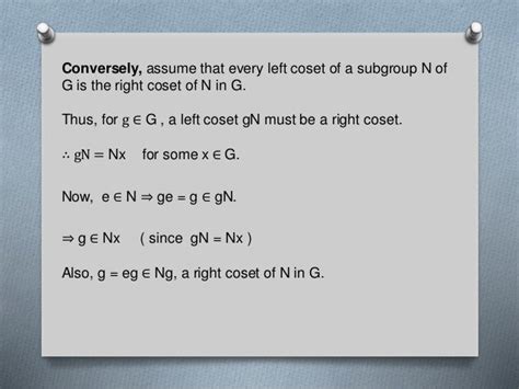 Normal Subgroups Group Theory