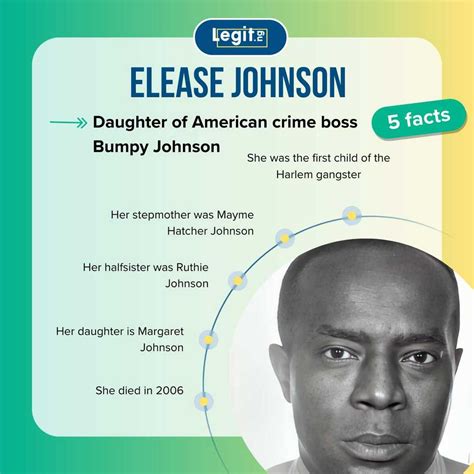 Bumpy Johnsons Daughter What Happened To Elease Johnson Legitng