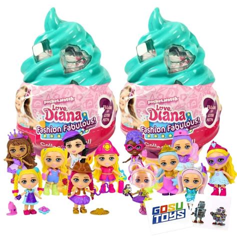 Love Diana Fashion Fabulous Series 2 Collectible 35 Inch Dolls With 2 Gosutoys Stickers