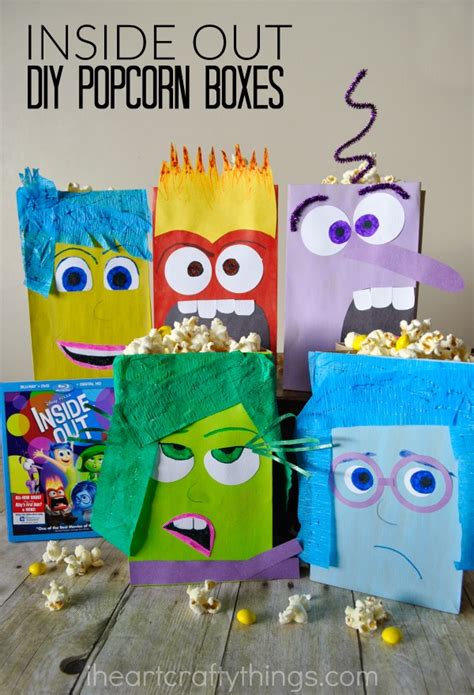 How To Make Inside Out Inspired DIY Popcorn Boxes I Heart Crafty Things