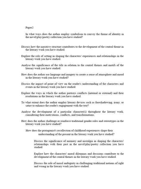 English Paper 1and 2 Practice Questions Pdf Infographics Advertising