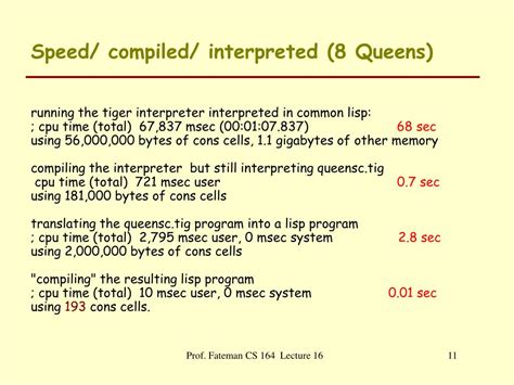 Ppt Properly Tail Recursive Interpreter Lecture Benefits And Timing Comparison Powerpoint