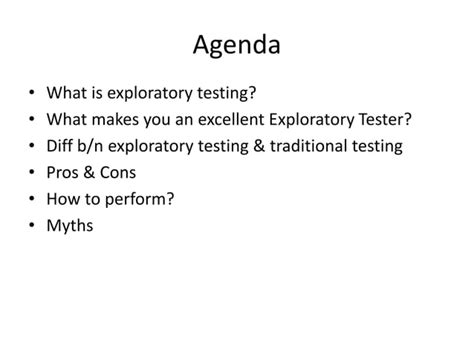 Exploratory Testing PPT