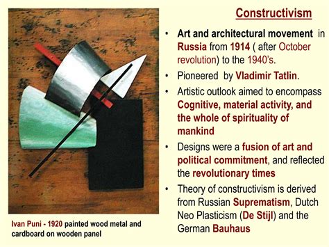 Nstructivism Is A Style In History Of Architecture Ppt