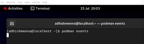 Podman Events Different Than Docker Events · Issue 14993 · Containers