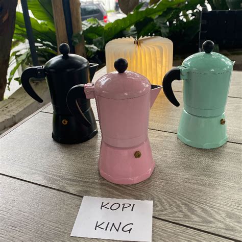 Moka Pot Colorful Arabic Cute Moka Cofee Pot Filter Kopi Boilder