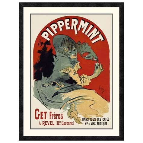 Pippermint Framed Digital Print By Jules Cheret 18x22 27x36