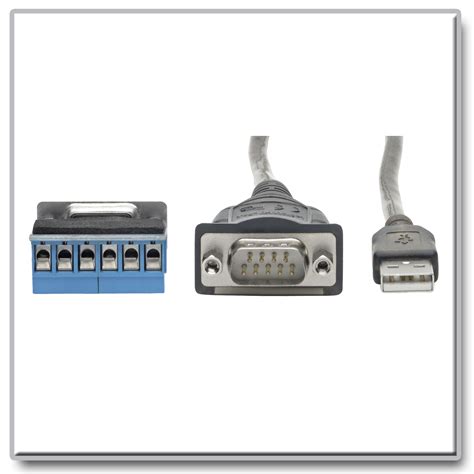 Tripp Lite Usb To Rs485 Rs422 Ftdi Serial Adapter Cable With Com Retention Usb A To Db9 M M