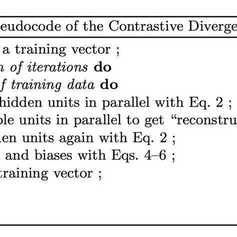 Contrastive Divergence Cd Algorithm Download Scientific Diagram